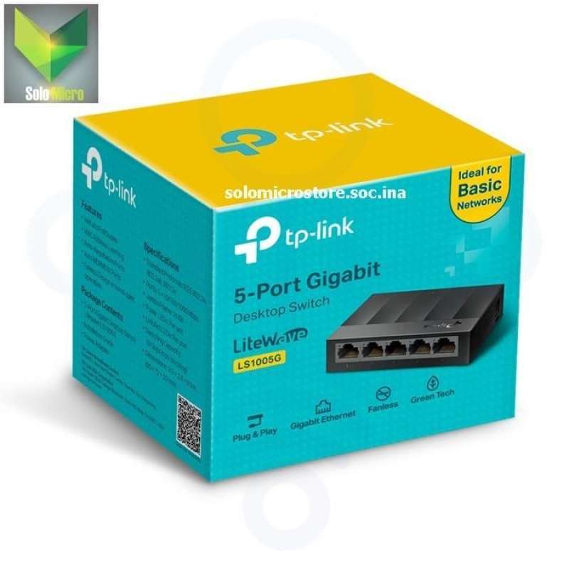 Jual Tp-link Tplink Desktop Switch 5 Port Gigabit Ls1005g Gigabit ...
