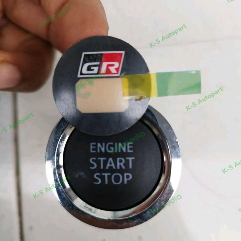 Promo Sticker Gr Emblem Gr Start Stop Engine Button Fortuner Yaris ...