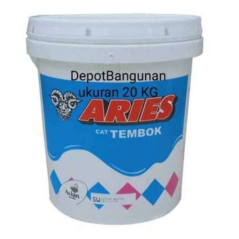 Promo Cat Tembok Interior Aries Super White 20 Kg Only Diskon 33% Di Seller Honey Living ...