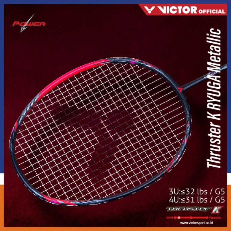 Jual Raket Badminton VICTOR Thruster K Ryuga Metallic / Ryuga Metalic / TK Ryuga Metallic di ...