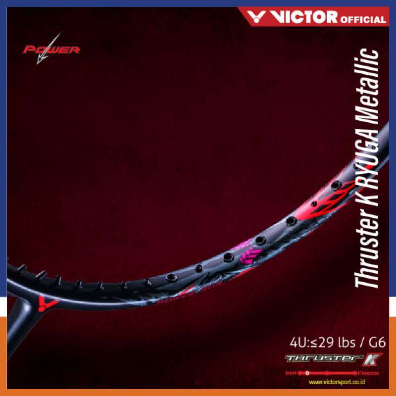 Jual Raket Badminton VICTOR Thruster K Ryuga Metallic / Ryuga Metalic / TK Ryuga Metallic di ...