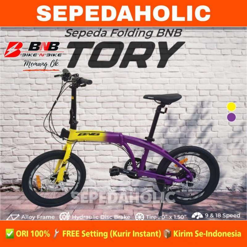 Promo Sepeda Lipat Bnb Tory 9.2 Ukuran 20 Inch Alloy 18 Speed Rem ...