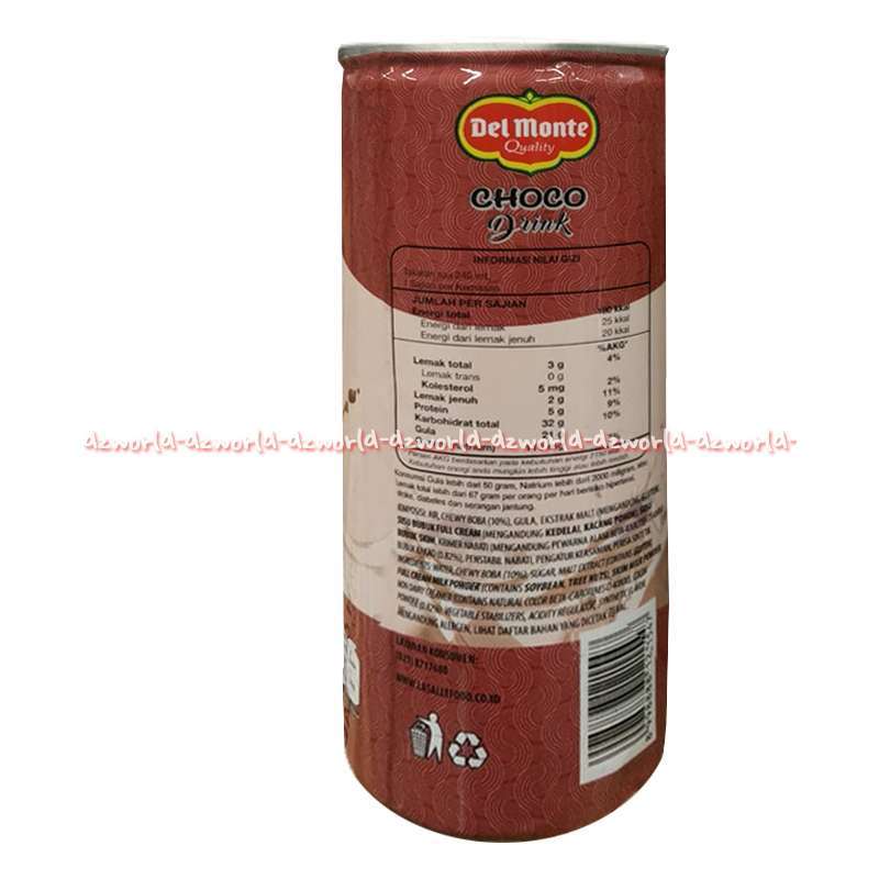 Jual Del Monte 240ml Minuman Boba Kemasan Kaleng Mocha Latte Vanilla ...
