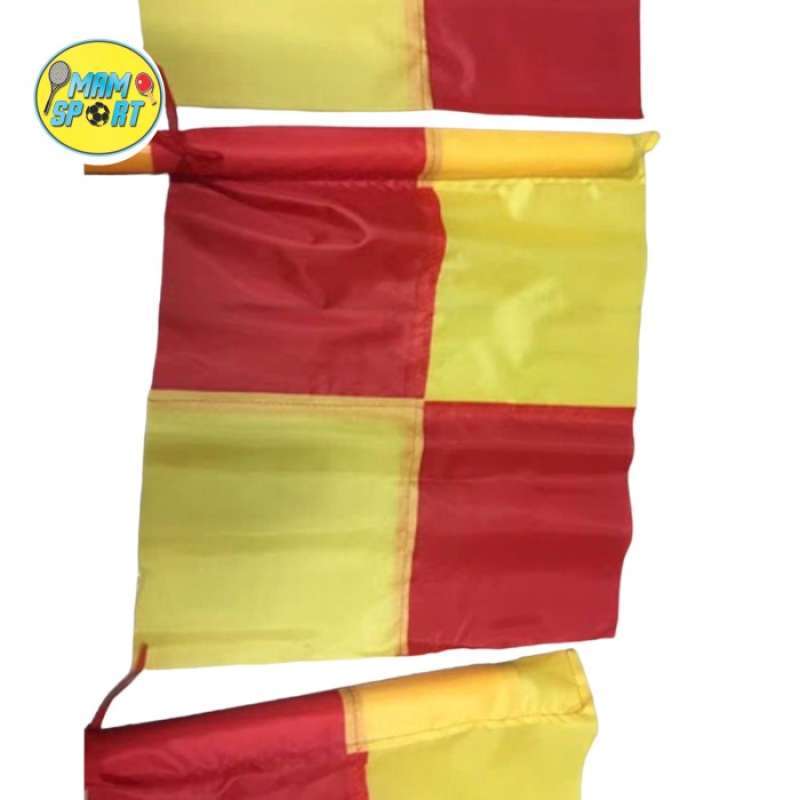 Jual Bendera Sudut Lapangan Sepak Bola Dan Futsal 4 Sisi Tiang Sambung ...
