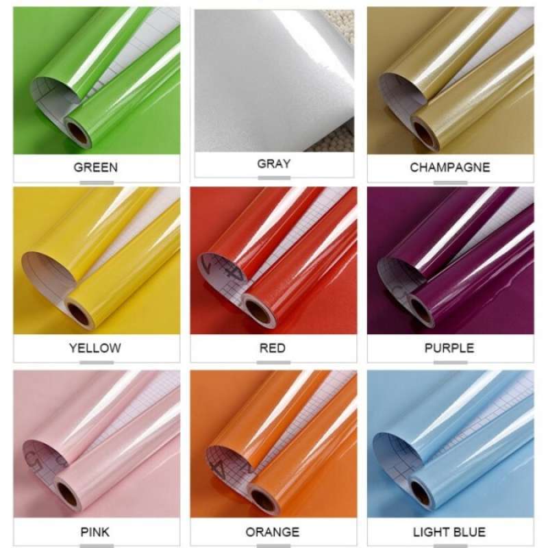 Promo Stiker Cabinet Premium Bb - Sticker Glossy Putih Polos - Pvc ...