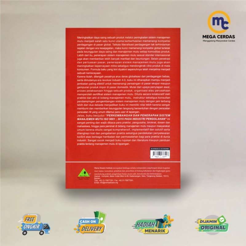 Promo Buku Perkembangan Dan Penerapan Sistem Manajemen Mutu Iso 9001 : ...