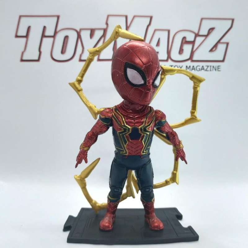 Jual Mini Figure Marvel Spiderman Chibi Iron Spider Spider Man Di ...
