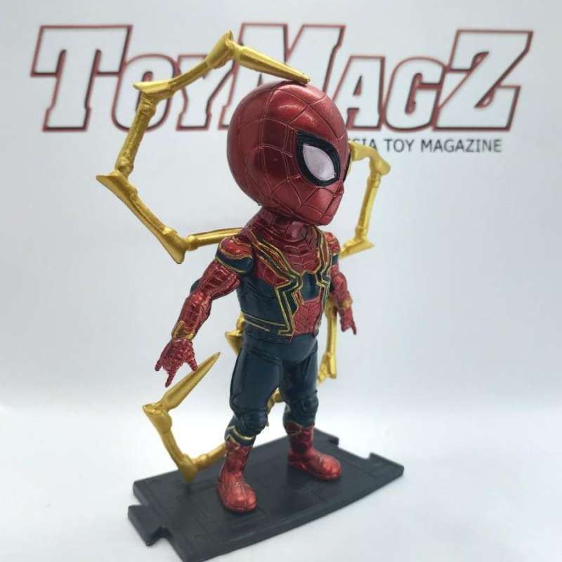 Jual Mini Figure Marvel Spiderman Chibi Iron Spider Spider Man Di ...