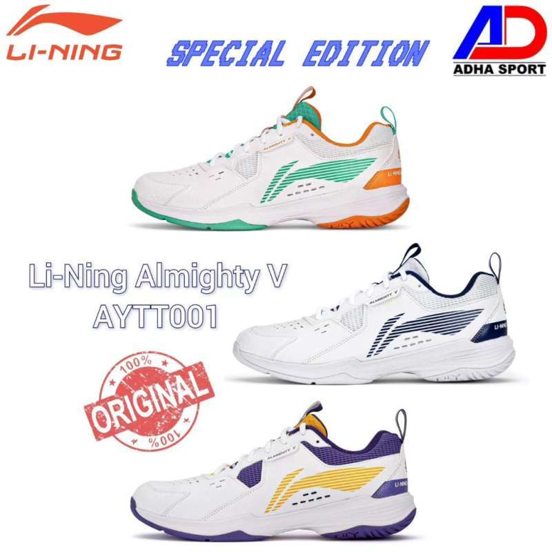 Promo Sepatu Badminton Lining Almighty V / Aytt001 Sepatu Bulutangkis ...