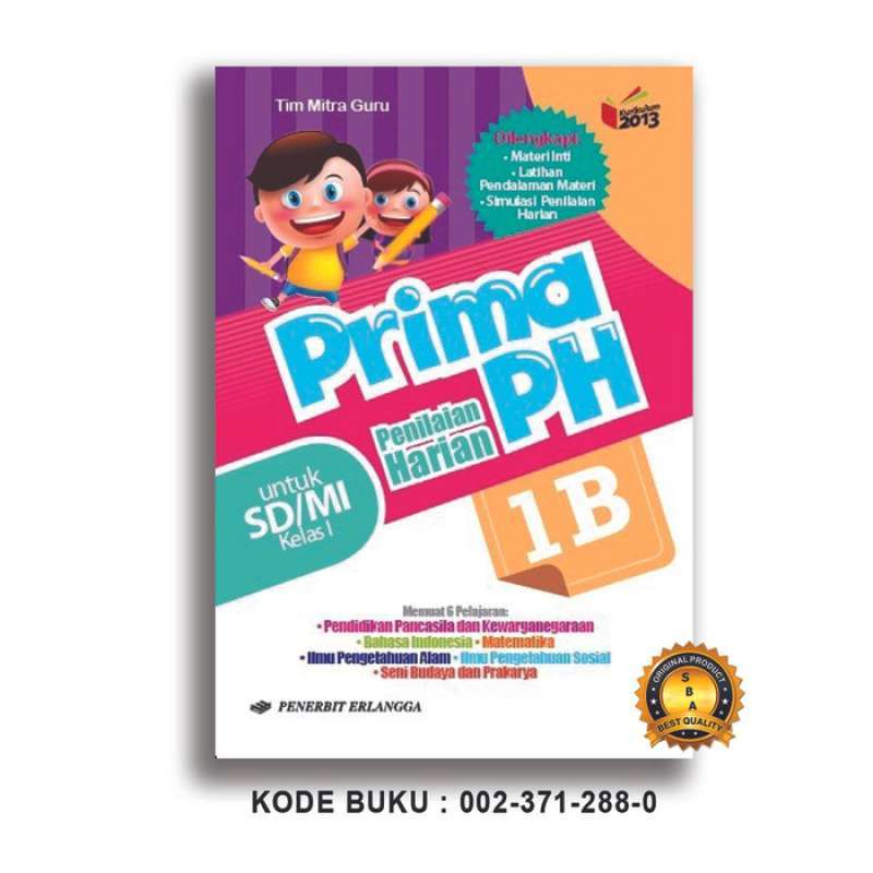 Promo Buku Prima Penilaian Harian Kelas 1 2 3 4 5 6 SD Erlangga - 1 B Multicolor Diskon 27% di ...