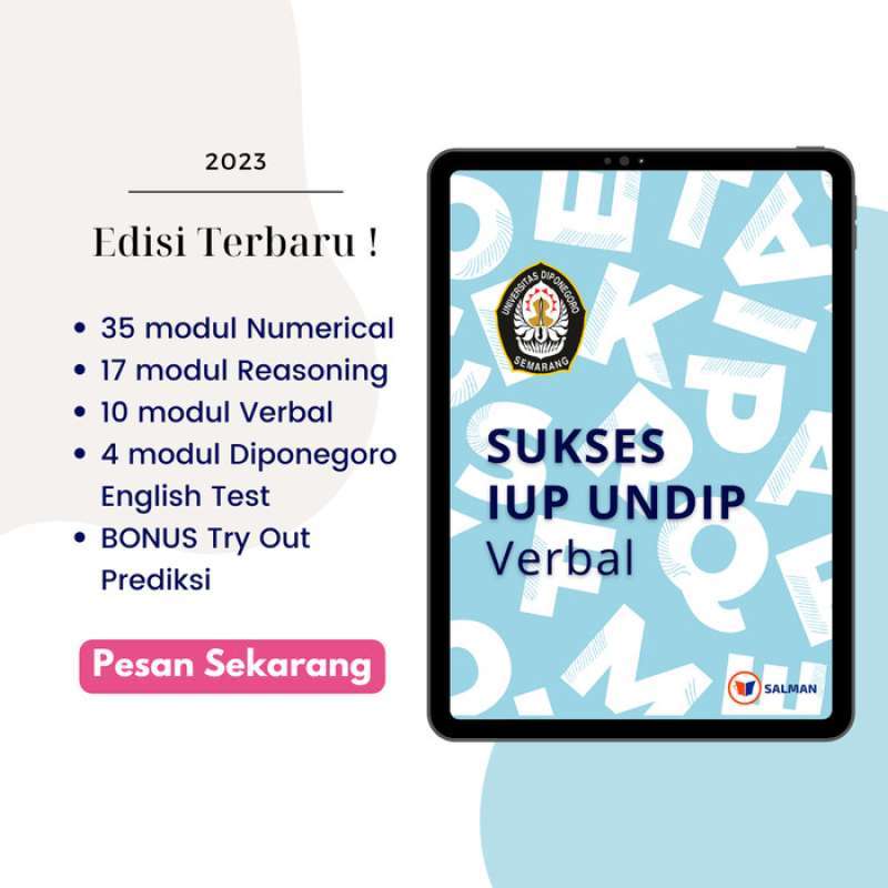 Promo Modul PDF Persiapan IUP Undip Lengkap Pembahasan Di Flashdisk Diskon 24% di Seller Onic ...