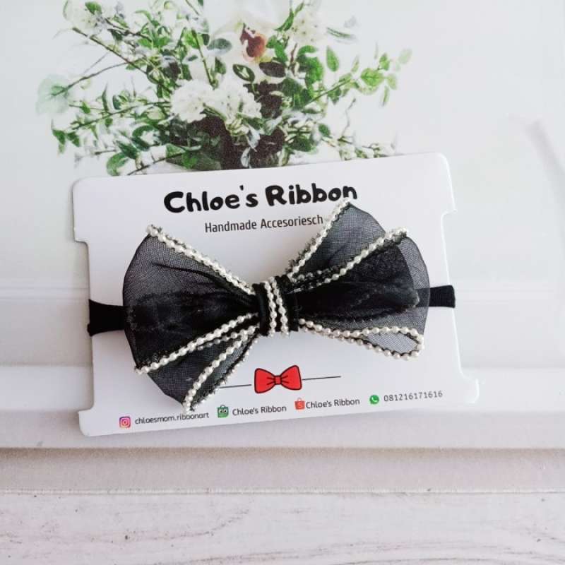 Jual Chloe's Ribbon | Headband Baby Ballerina Bandana Nylon Usa Bayi ...