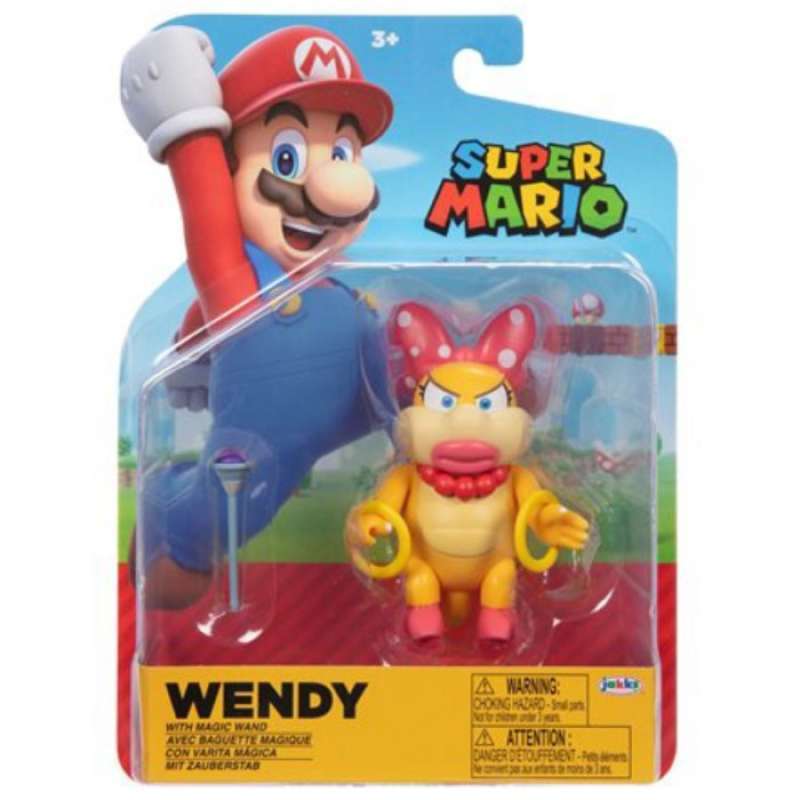 Promo SUPER MARIO WORLD OF NINTENDO FIGURES LUIGI TROOPA WENDI TOAD 4 ...