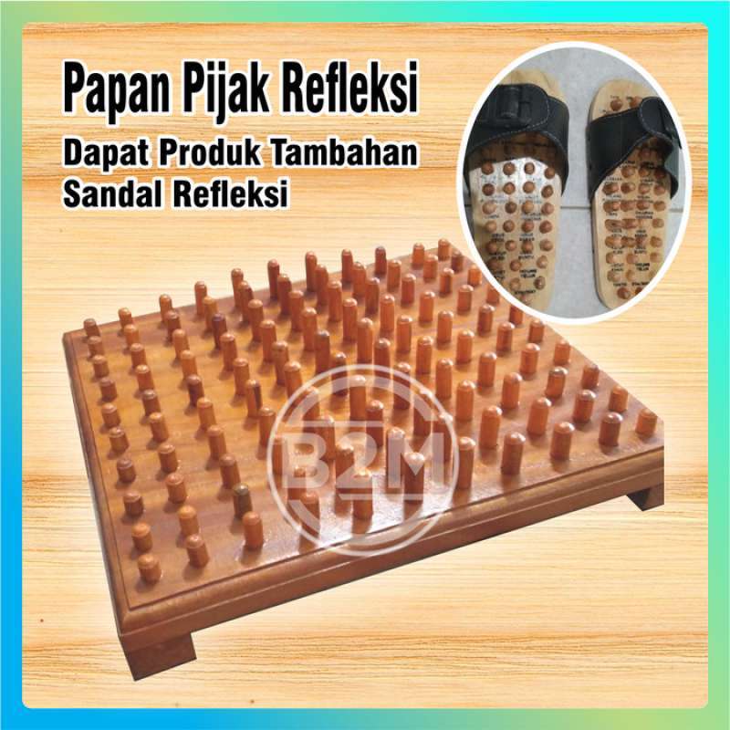 Promo Papan Refleksi Alat Pijat Refleksi Telapak Kaki Alat Terapi Kayu ...