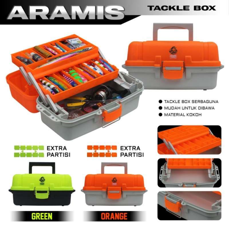 Promo Tackle Box Aramis | Box Pancing | Kotak Peralatan Mancing Aramis ...
