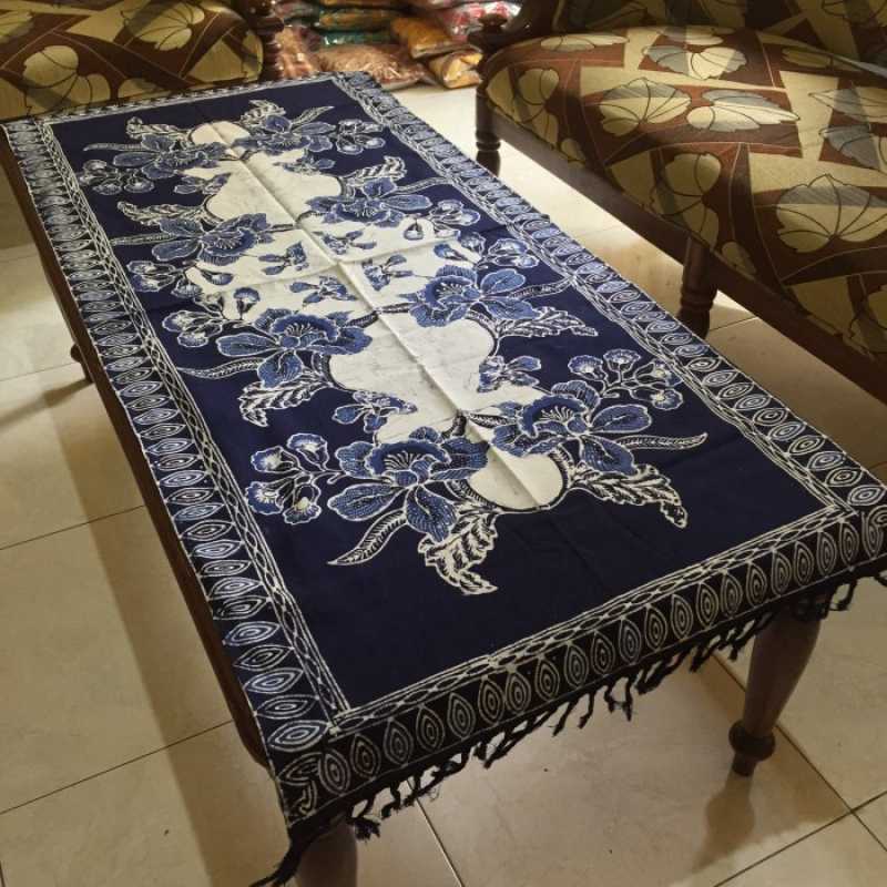 Promo Taplak meja tamu panjang motif batik cap remekan Diskon 35% di ...