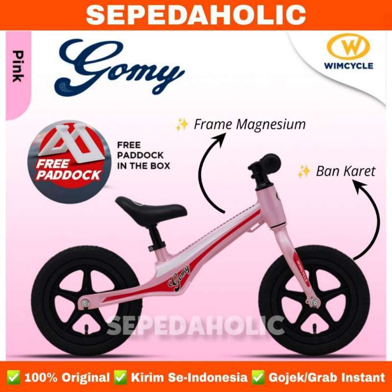 Promo Wimcycle Gomy Push Bike Sepeda Keseimbangan Anak Magnesium Balance Diskon 5% Di Seller ...