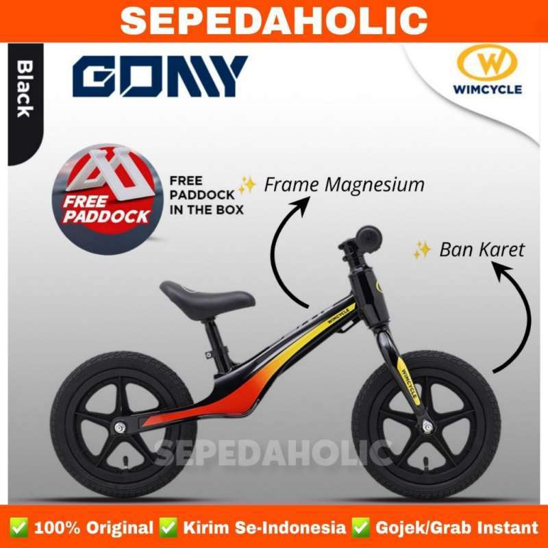 Promo Wimcycle Gomy Push Bike Sepeda Keseimbangan Anak Magnesium Balance Diskon 5% Di Seller ...