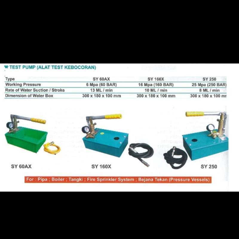 Promo Test Pump Working Pressure 6 Mpa Bar Wipro SY60 Diskon 23 Di promo-test-pump-working-pressure-6-mpa-bar-wipro-sy60-diskon-23-di
