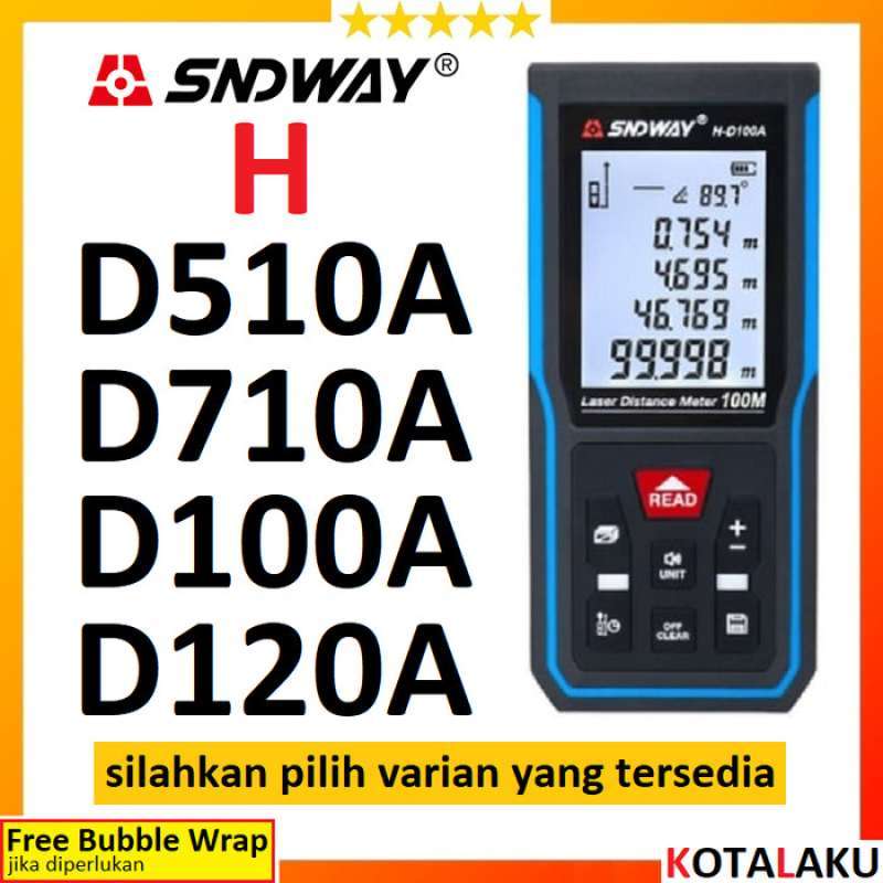 Promo Alat Ukur Jarak Meteran Laser Sndway SW H D510A D710A D100A D120A ...