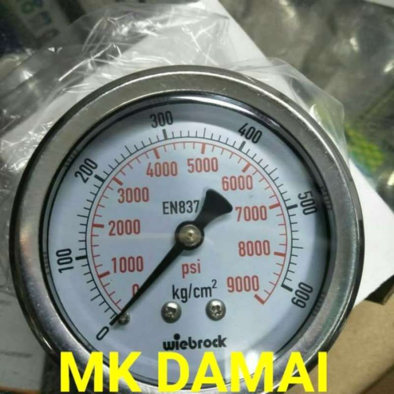 Promo Pressure Gauge Stainless 600kg 4 Inch Pressure Gauge 9000psi Diskon 23% Di Seller Cv ...