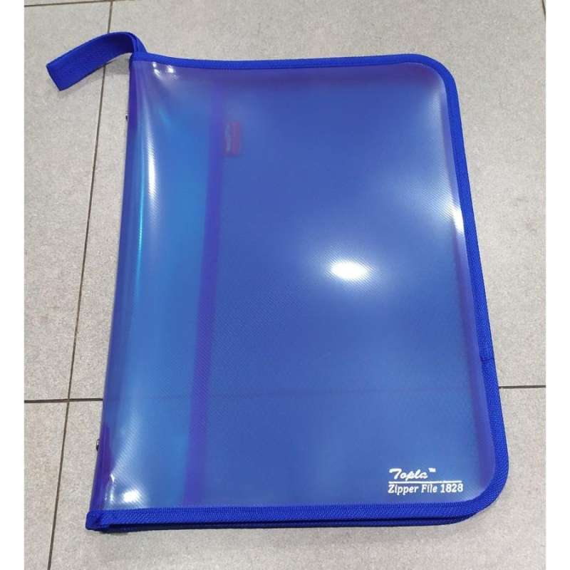 Jual Map File Plastik Resleting Zipper File Jaring Folio / F4 Topla ...