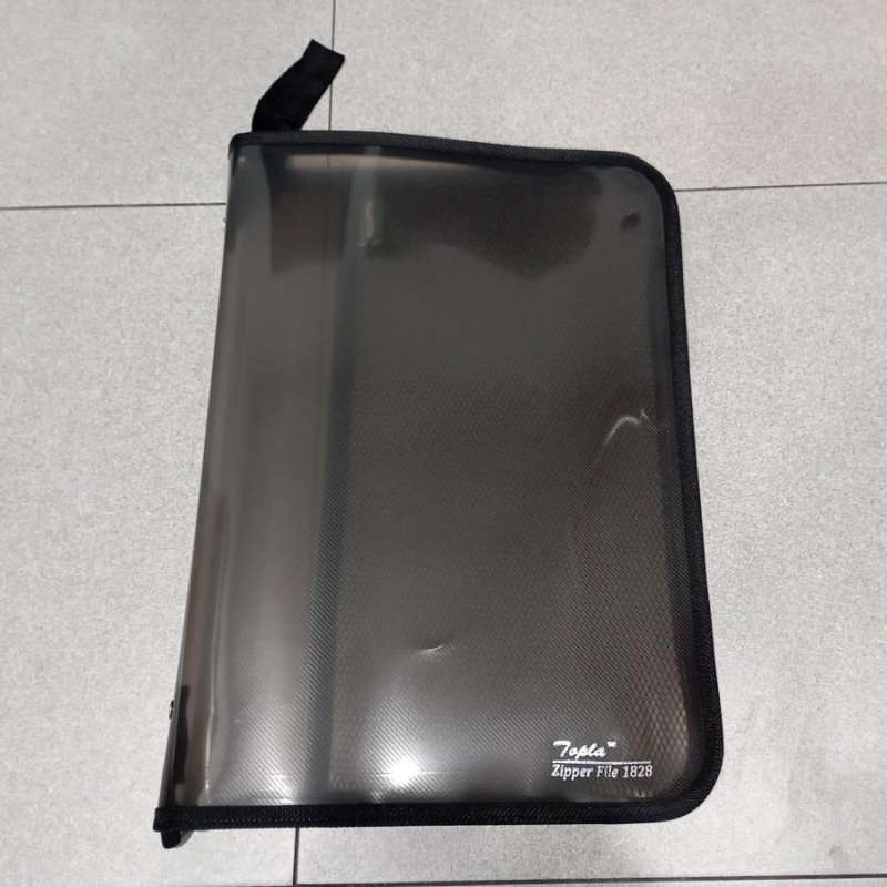 Jual Map File Plastik Resleting Zipper File Jaring Folio / F4 Topla ...