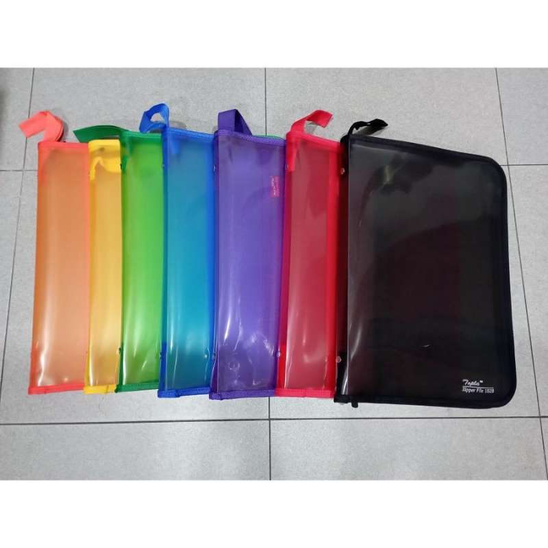 Jual Map File Plastik Resleting Zipper File Jaring Folio / F4 Topla ...