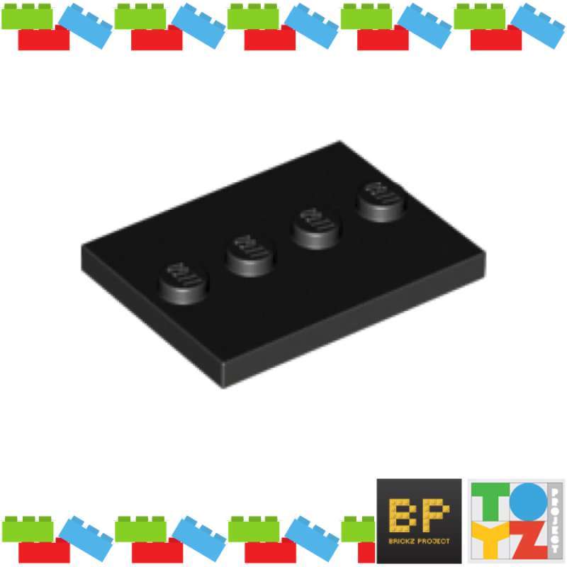 Jual Lego Part Baseplate Minifigures 3x4 Black Di Seller Brickz Project ...