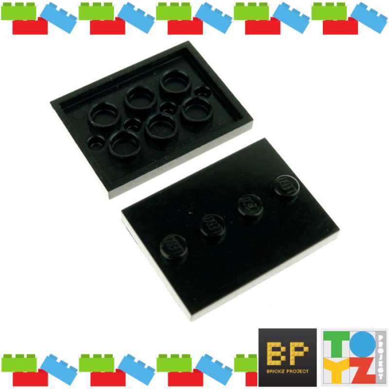 Jual Lego Part Baseplate Minifigures 3x4 Black Di Seller Brickz Project ...