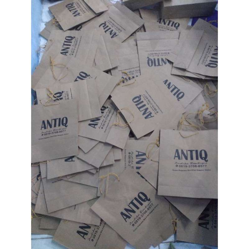 Jual Paper Bag Custom Box Nasi / Paperbag Custom Sablon Box Nasi / Tas ...
