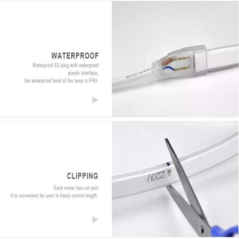 Promo Lampu Led Neon Flex Strip Light Flexible 220v Ip65 Waterproof