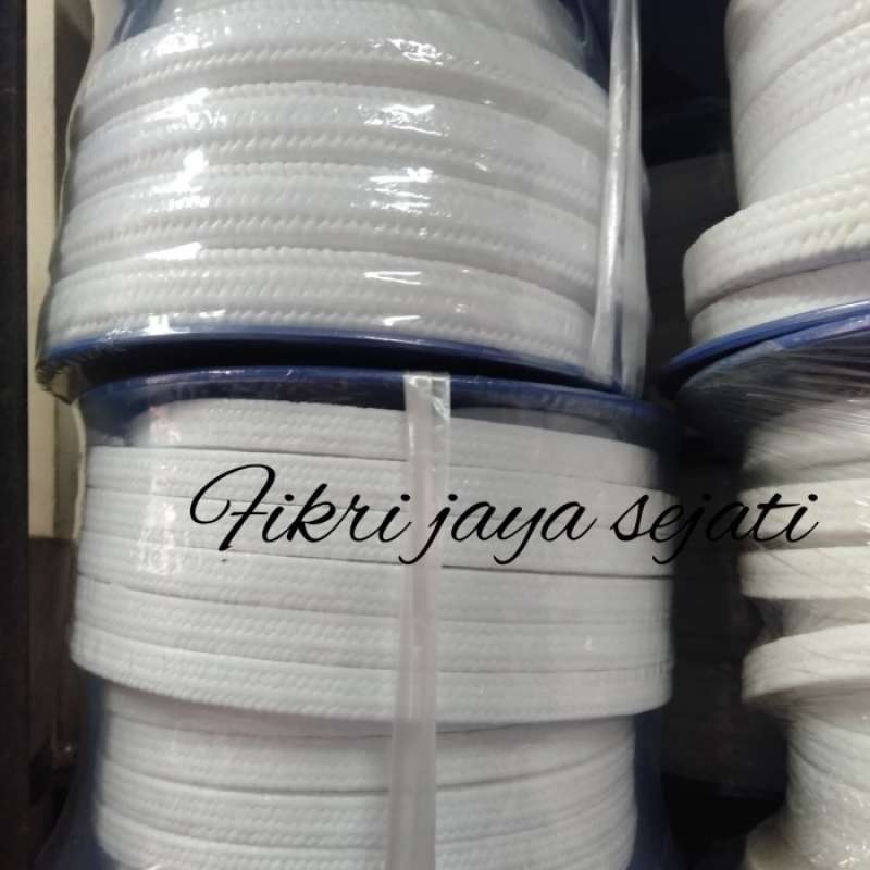 Promo Gland packing pure teflon ptfe 20mm x 20mm x 1rool Diskon 23% di ...
