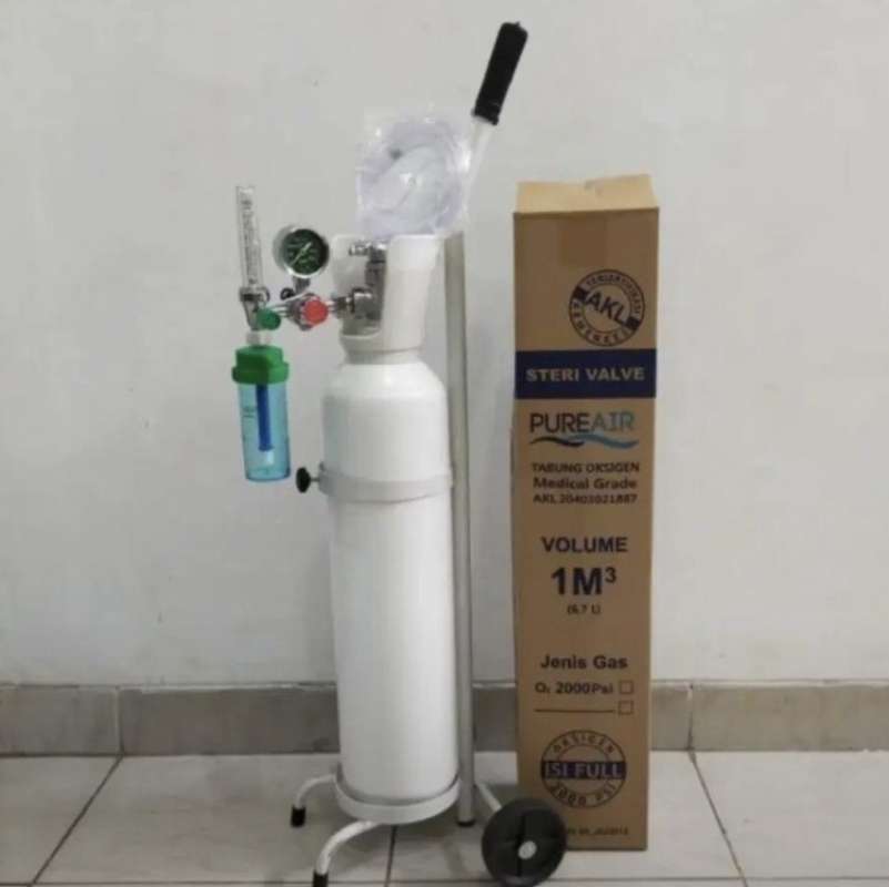 Jual TABUNG OKSIGEN 1M3 LENGKAP KOMPLIT - TABUNG+ISI+TROLI di Seller PROWARE - Pajang, Kota ...