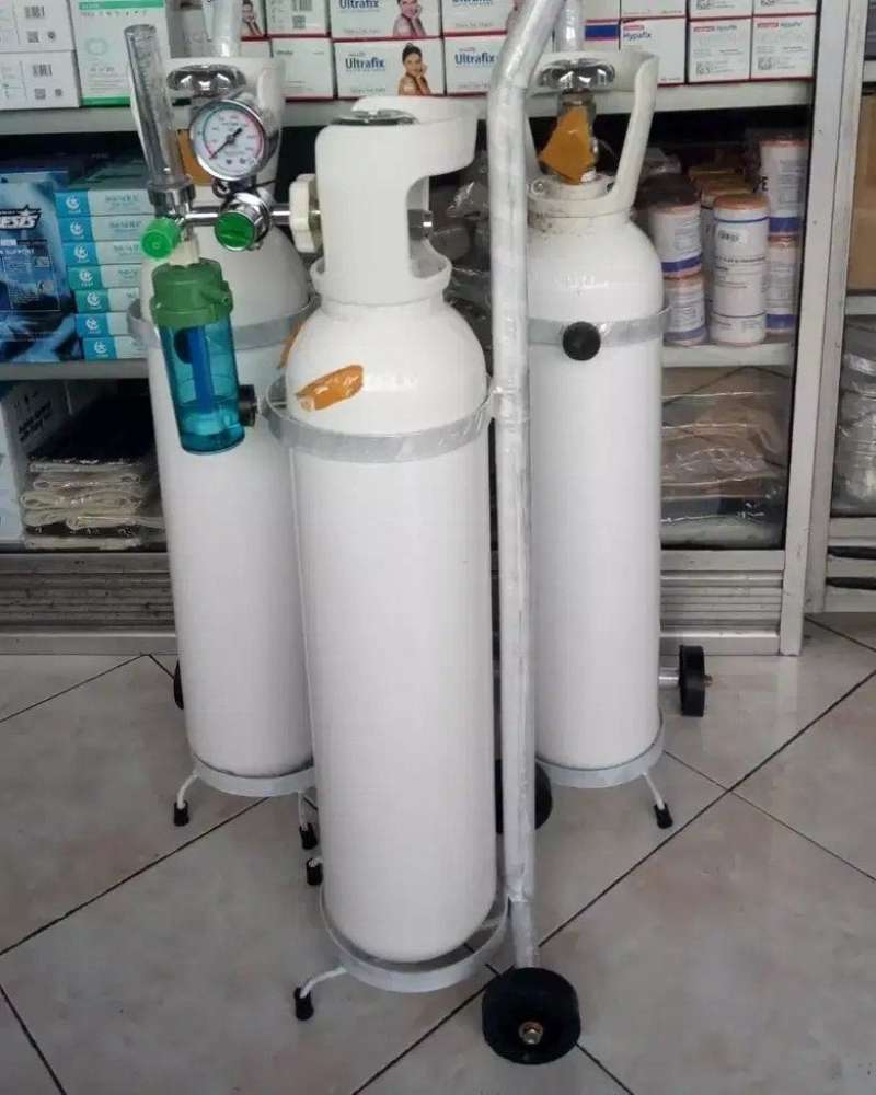 Jual TABUNG OKSIGEN 1M3 LENGKAP KOMPLIT - TABUNG+ISI+TROLI di Seller PROWARE - Pajang, Kota ...
