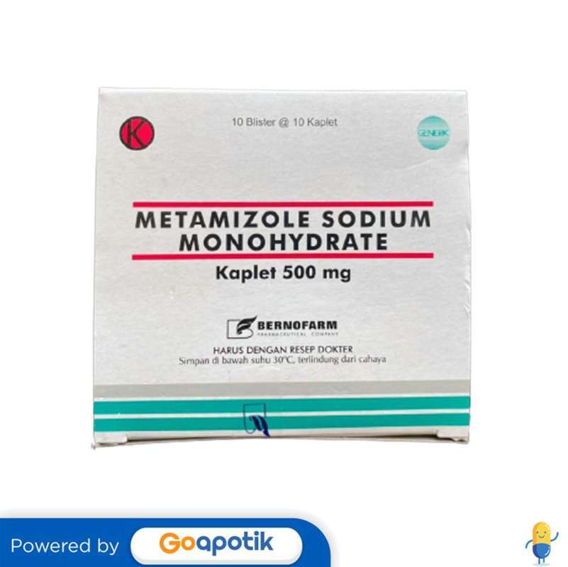 Jual Metamizole Sodium Bernofarm 500 Mg Box 100 Kaplet Di Seller Apotek ...