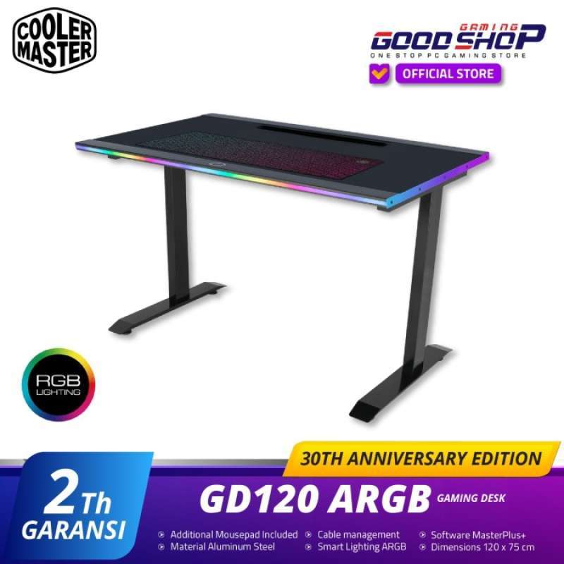 Promo Coolermaster Gd120 Argb Gaming Desk 30th Anniversary Edition ...
