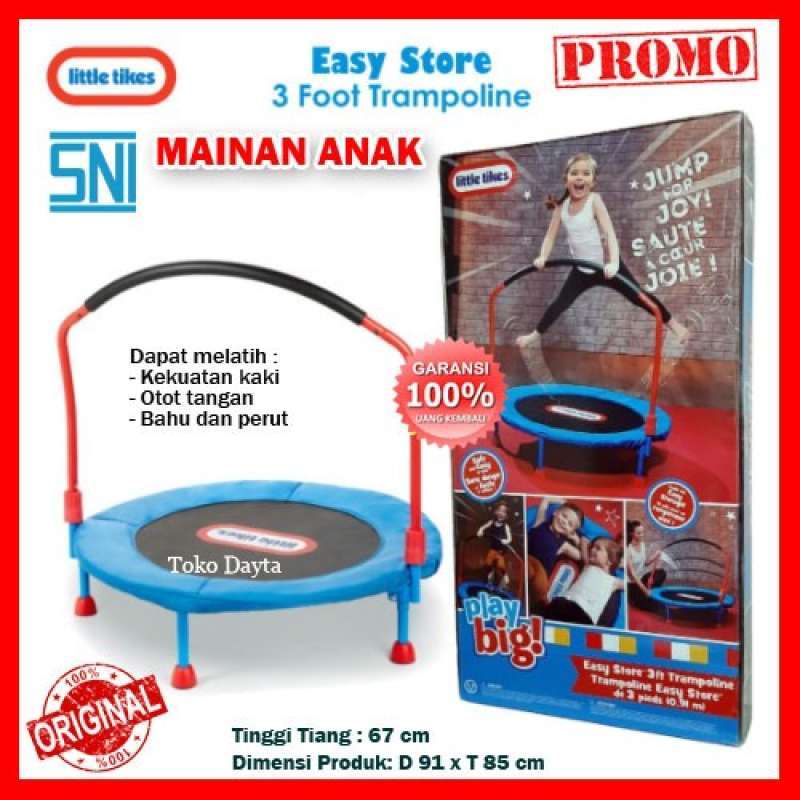 Jual Trampolin Anak Tiang Murah Little Tikes Trampoline 3 Foot Original ...