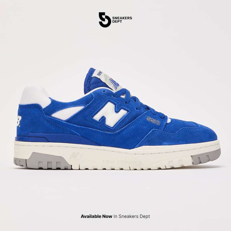 Jual Sepatu Sneakers Pria New Balance Nb 550 Suede Pack Team Royal ...