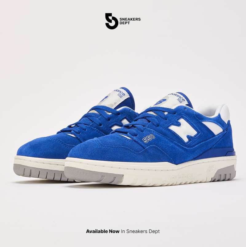 Jual Sepatu Sneakers Pria New Balance Nb 550 Suede Pack Team Royal ...