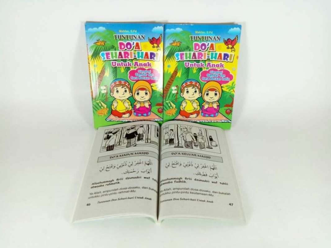 Jual Doa Pendek Sehari-hari Untuk Anak Dilengkapi Gambar Warna Hijau Di ...