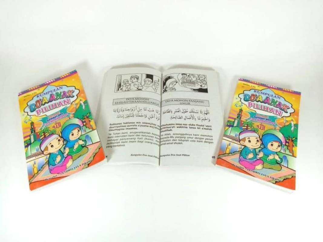 Jual Doa Pendek Sehari-hari Untuk Anak Dilengkapi Gambar Warna Hijau Di ...