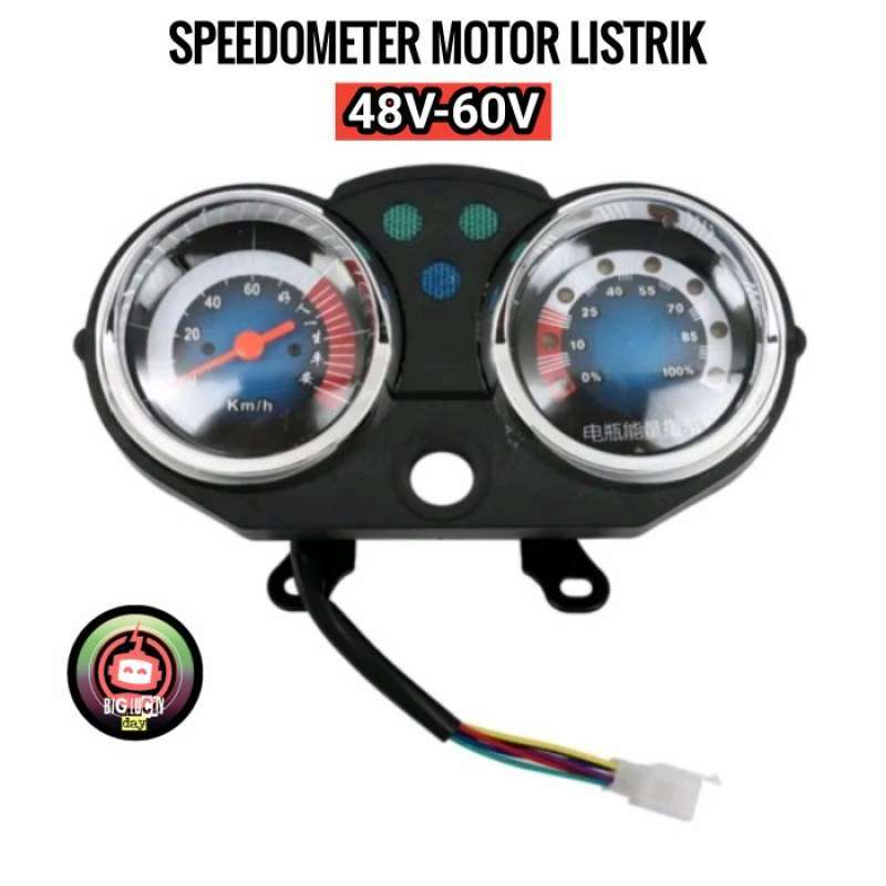 Jual Speedometer + Indikator Baterai Sepeda Listrik Motor Listrik 48v ...