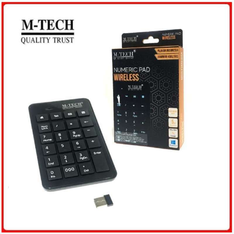 Promo Keypad Numeric Wireless Triple Nol / Numpad Keyboard Tombol Angka ...