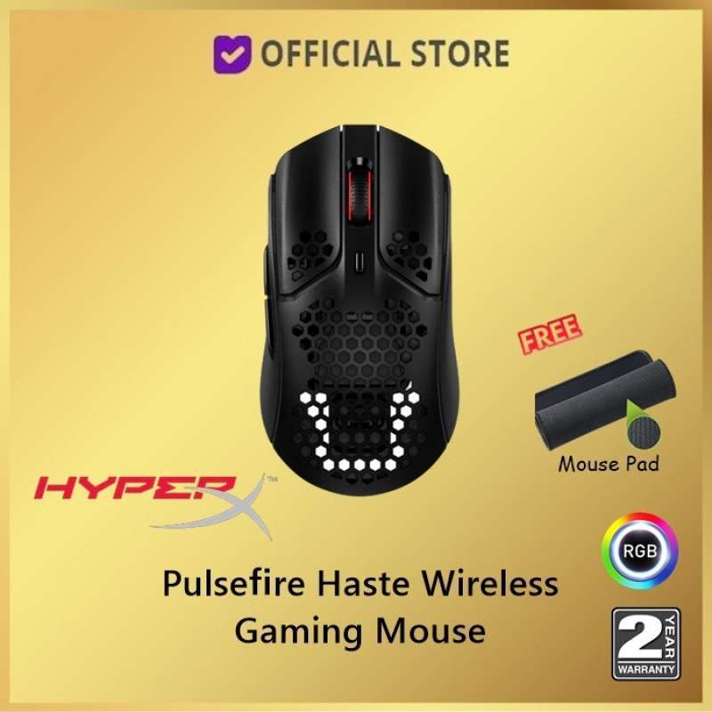 Promo HyperX Pulsefire Haste Wireless Gaming Mouse RGB Ultra ...