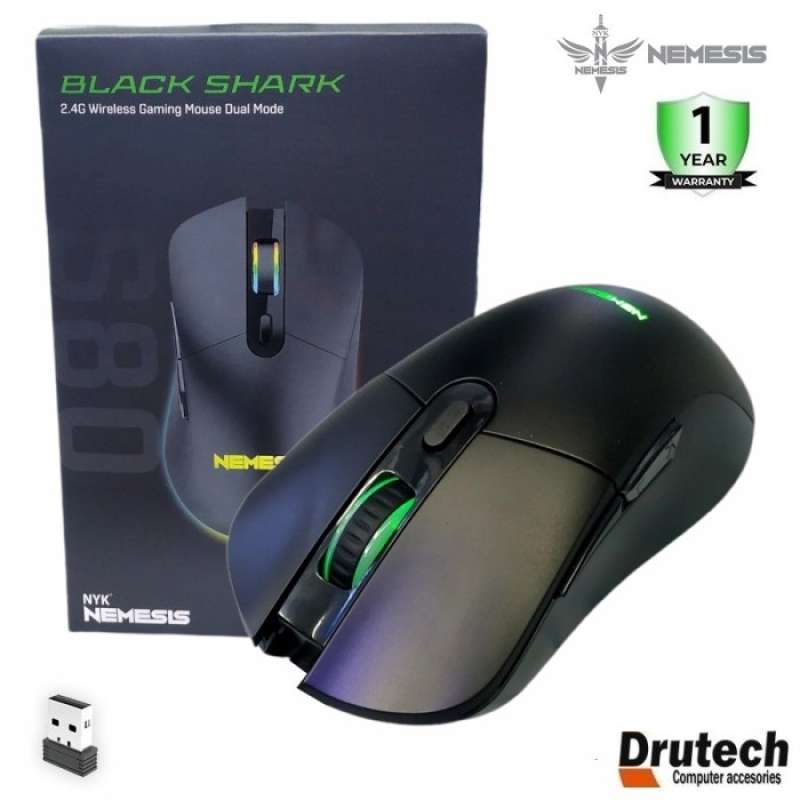 Promo Mouse Gaming Wireless Nemesis S80 Black Shark Diskon 23% Di ...