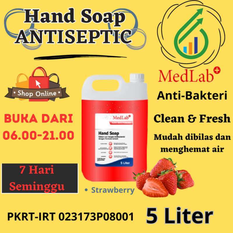 Promo Hand Soap Sabun Cuci Tangan Medlab Konsentrat 5 Liter Diskon 23% ...