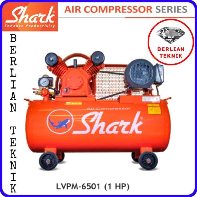 Promo Kompressor Angin Shark 1 Hp Air Compressor Auto + Dinamo Diskon ...
