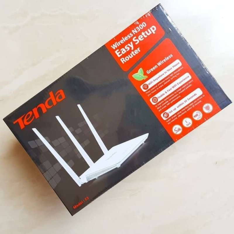 Jual Tenda F3 300mbps Wireless Router - Bandwidth Control - 3 Antena Di ...