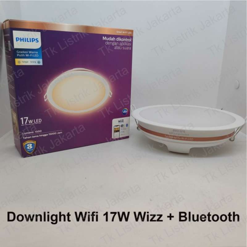 Promo PHILIPS LED Downlight WiFi + Bluetooth WiZ Connected 17W 6 D150 ...